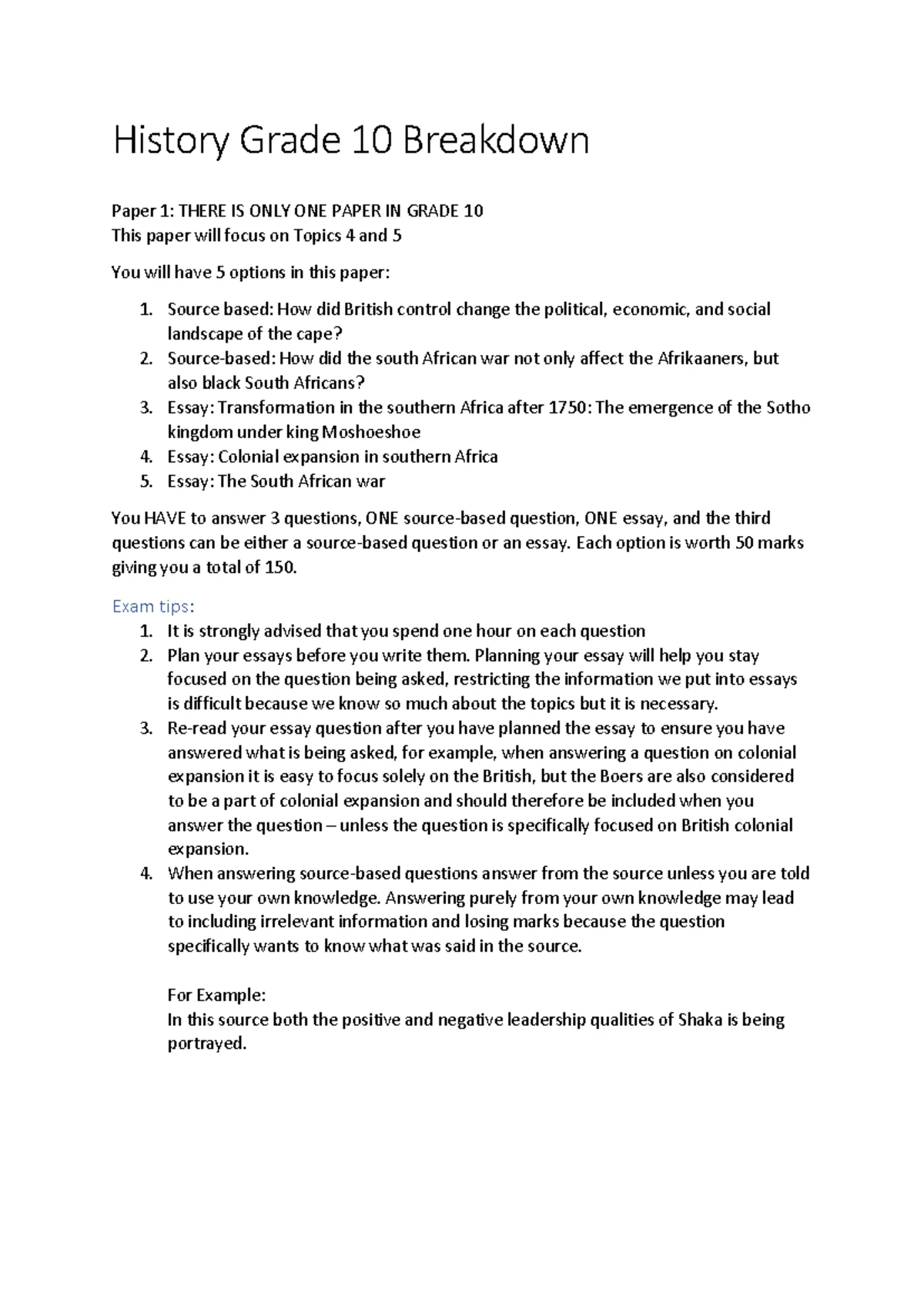 Geography-Grade-10 - Notes - Centenary Secondary School – Geography ...