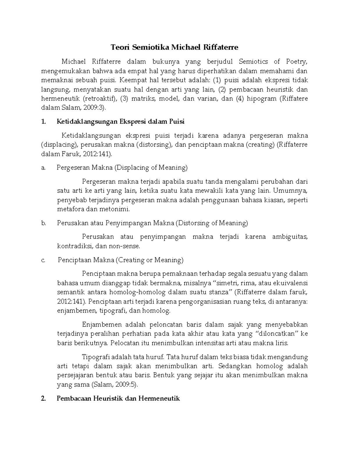 Teori Semiotika Puisi Menurut Michael Riffaterre: Analisis Mendalam ...