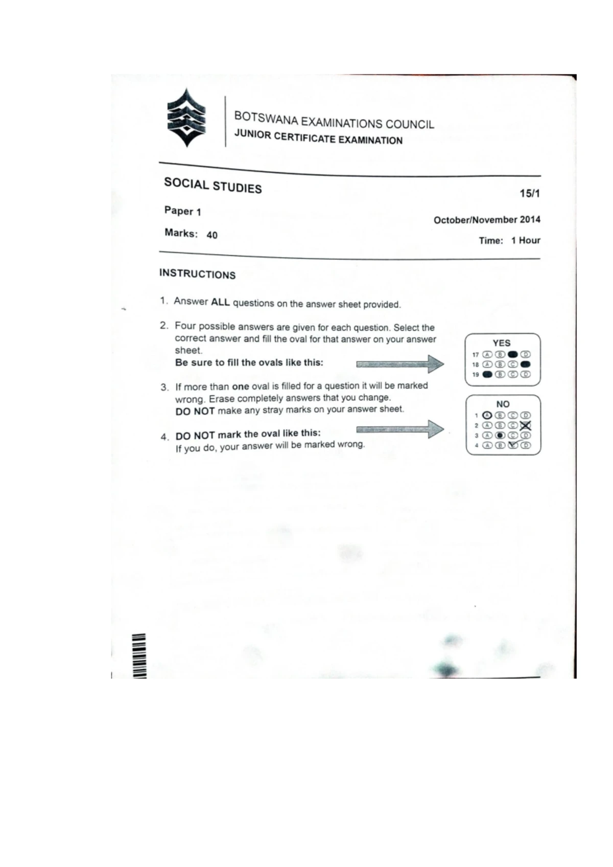 JCE 2020 - Mathematics Paper 2 Past Exam Questions and Solutions - Studocu