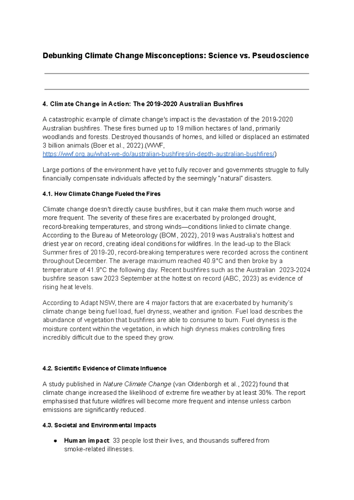 Debunking Climate Change Myths: Insights from PHYS1160 Short Report ...