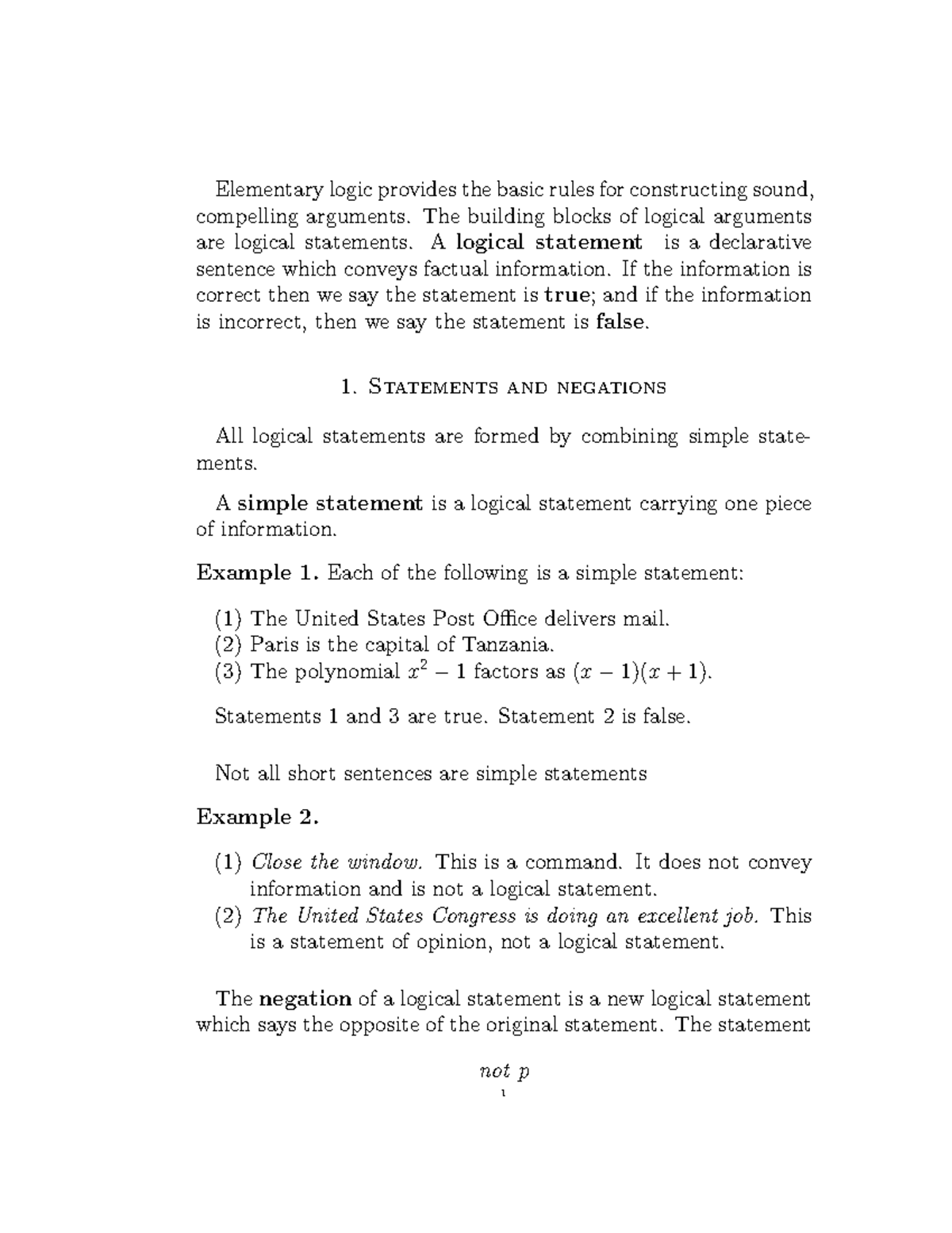 Logic - ENEM: Understanding Logical Statements and Negations - Studocu