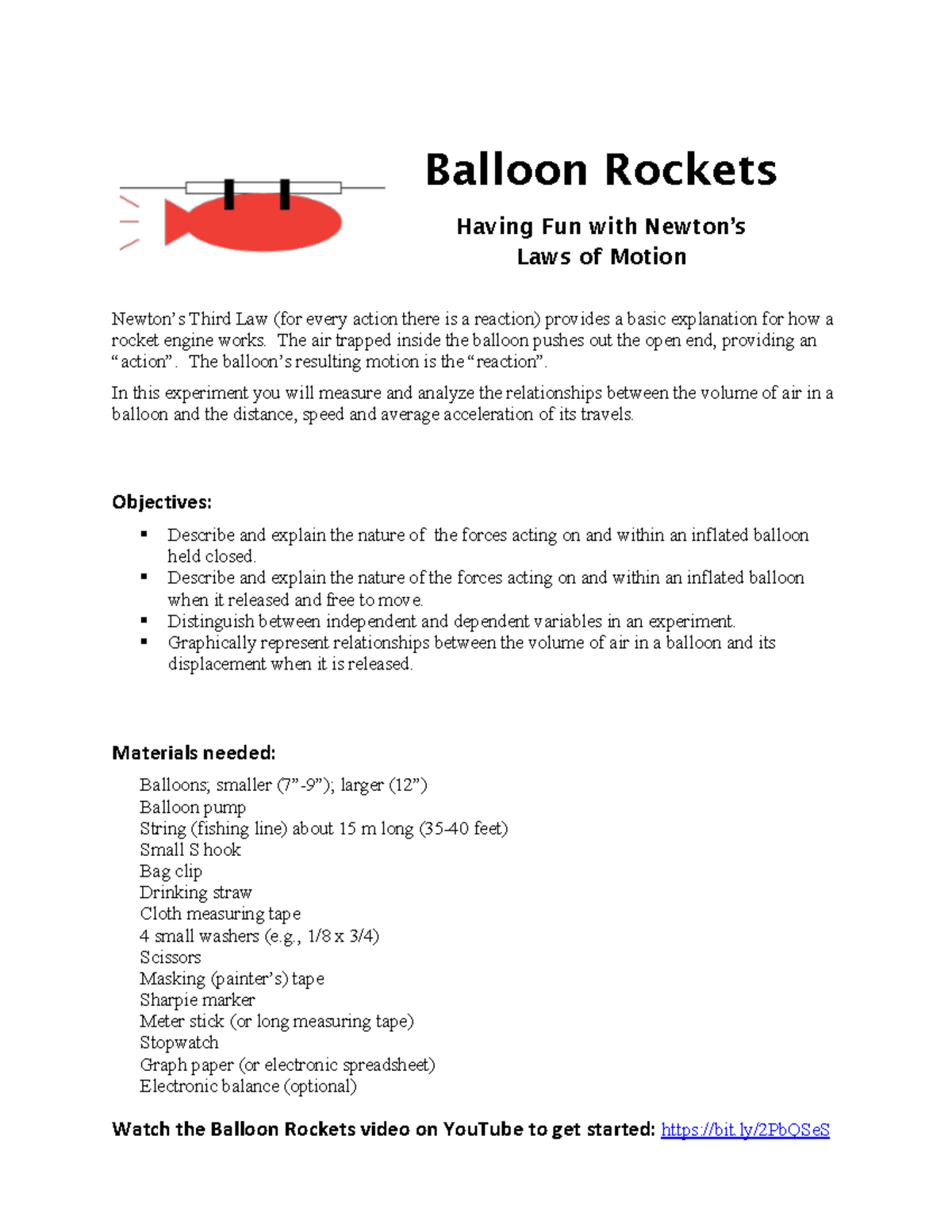 SMAP-Balloon Rockets: Understanding Newton's Laws Through Experiments ...