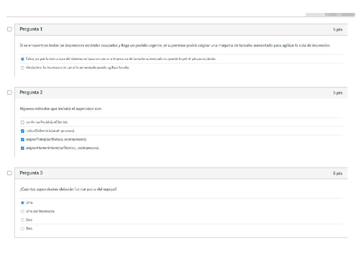 TP2 - Paradigmas de Programación - Ejemplo de Preguntas y Respuestas - Studocu