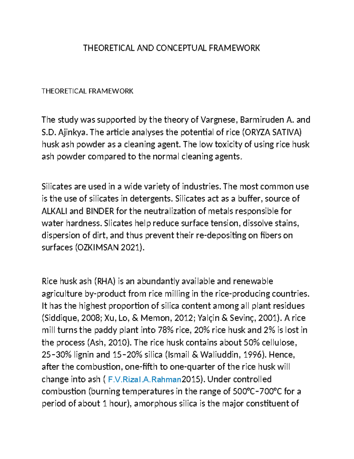 Theoretical AND Conceptual Framework - THEORETICAL AND CONCEPTUAL ...