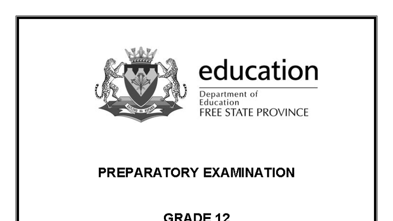 Geography P2 Grade 12 Prep Exam September 2025 Question Paper - Studocu