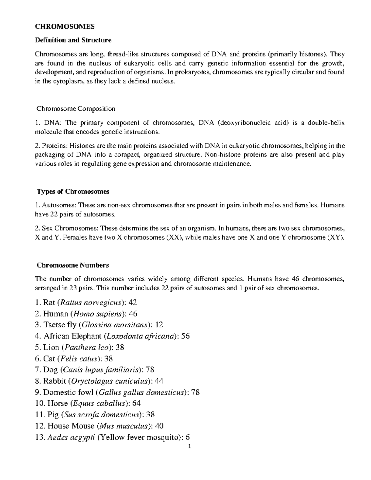 Chromosomes Genes AND Reproduction - CHROMOSOMES Definition and ...