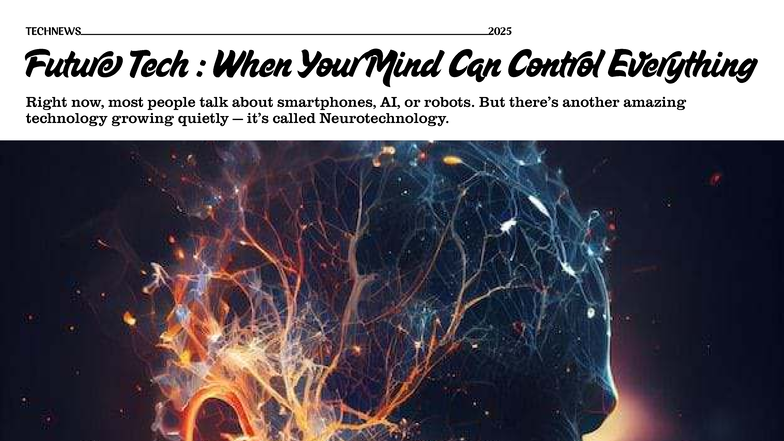 Future Tech: Neurotechnology and Mind-Controlled Devices - Studocu
