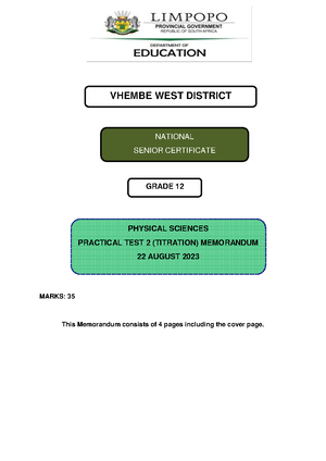 Physical Sciences P1 May-June 2022 Exam Paper and Instructions - Studocu