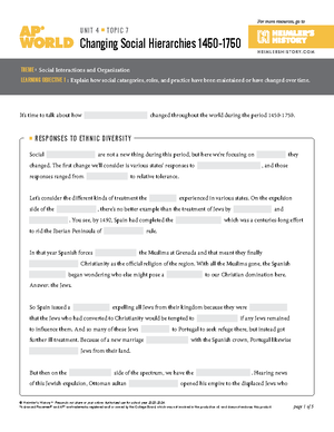 AP World Unit 4 Topic 3 Note Guide - The Columbian Exchange Let’s begin ...