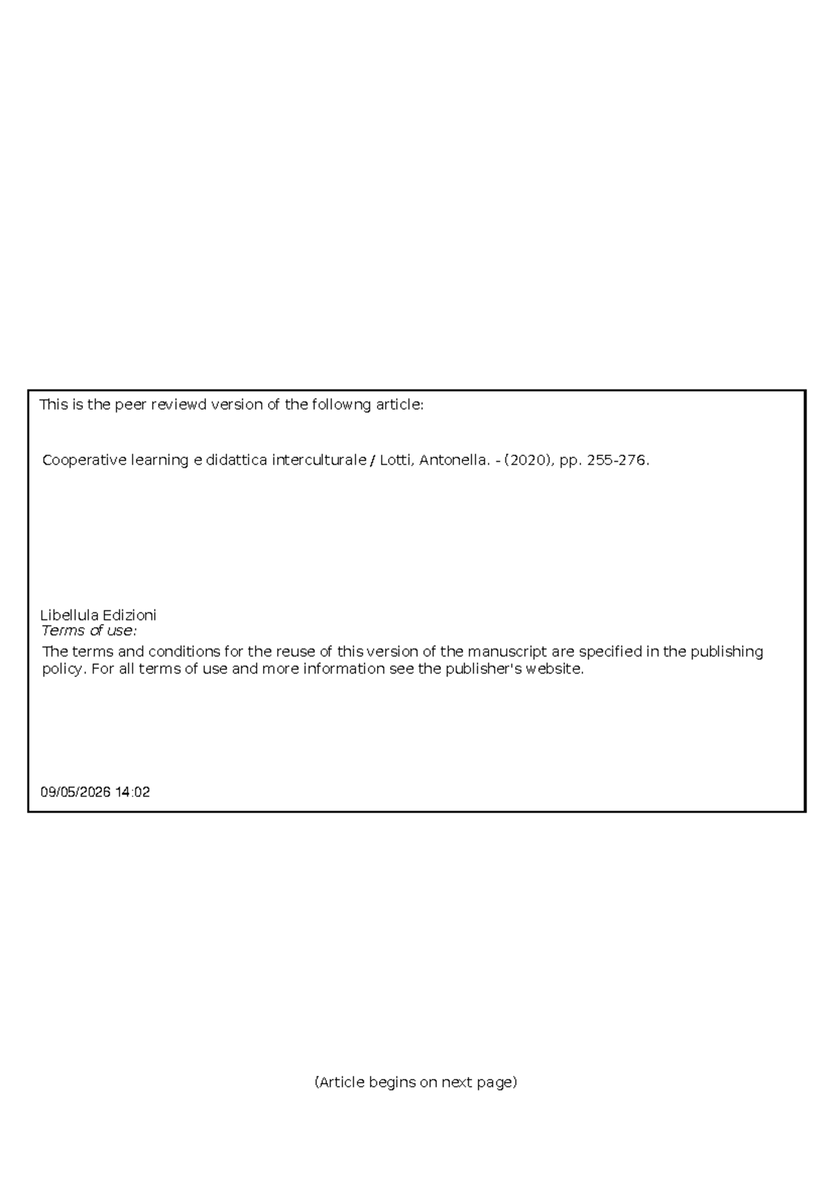 Cooperative Learning e Didattica Interculturale: Approcci e Modelli ...