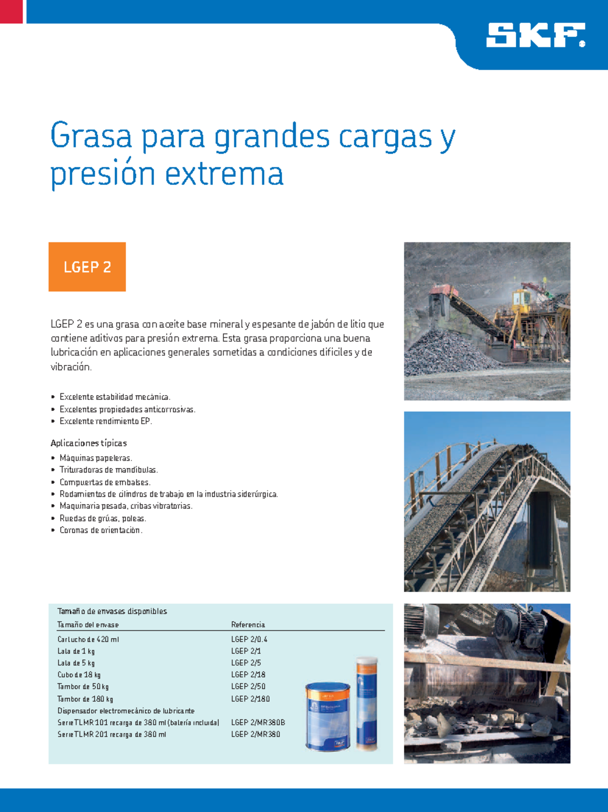 (5) LGEP 2 Ficha Tecnica Grasa - LGEP 2 Grasa para grandes cargas y presión extrema LGEP 2 es ...