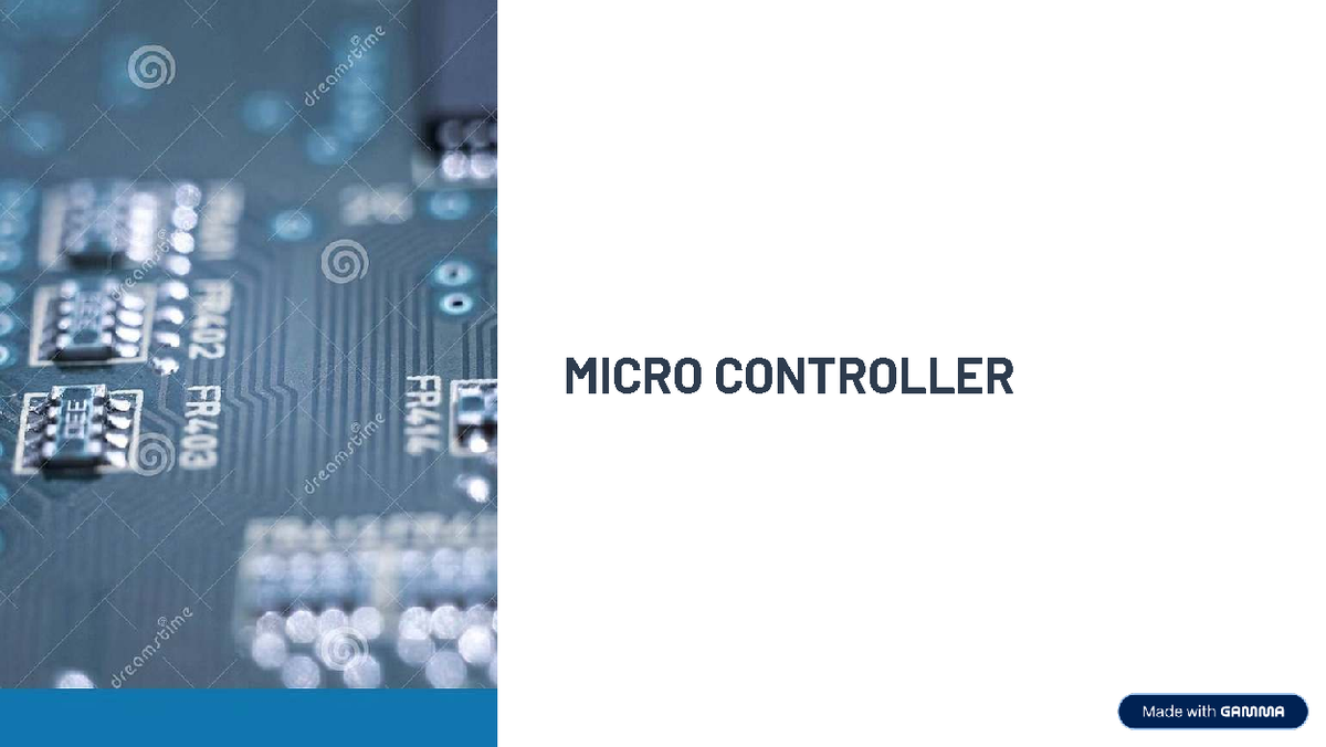 Microcontroller Basics: Understanding MCUs and Their Applications - Studocu