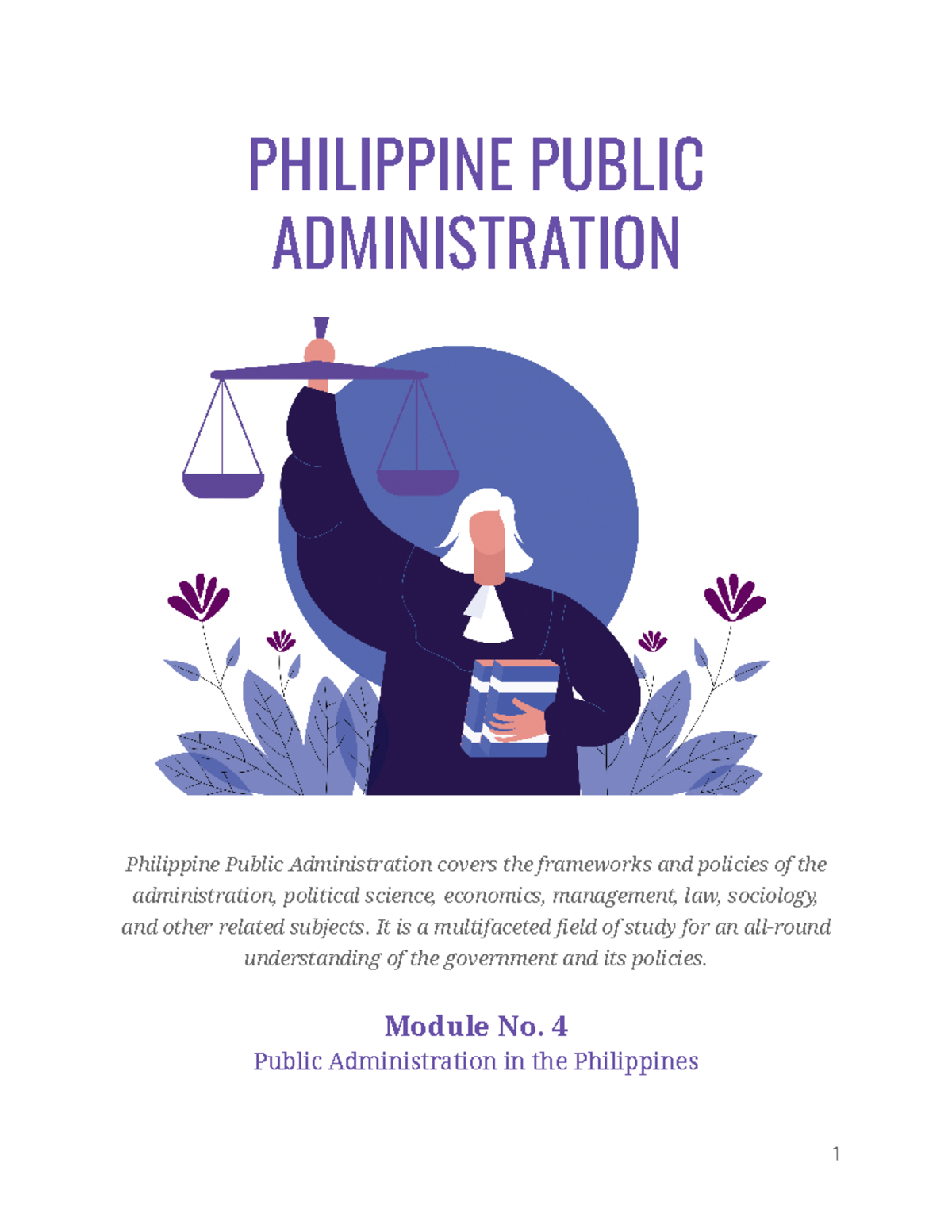 Module 4 - Fields of Specialization in Public Administration (PA) - Studocu