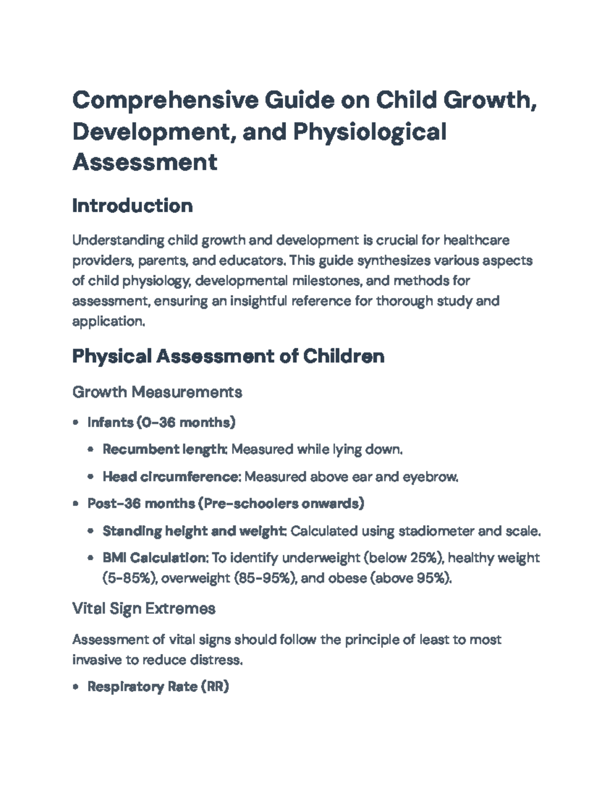 Comprehensive Guide on Child Growth & Development Assessment ...