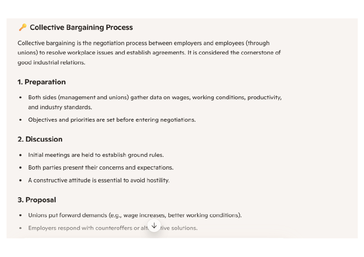 Collective Bargaining Process: Key Steps and Types Explained - Studocu