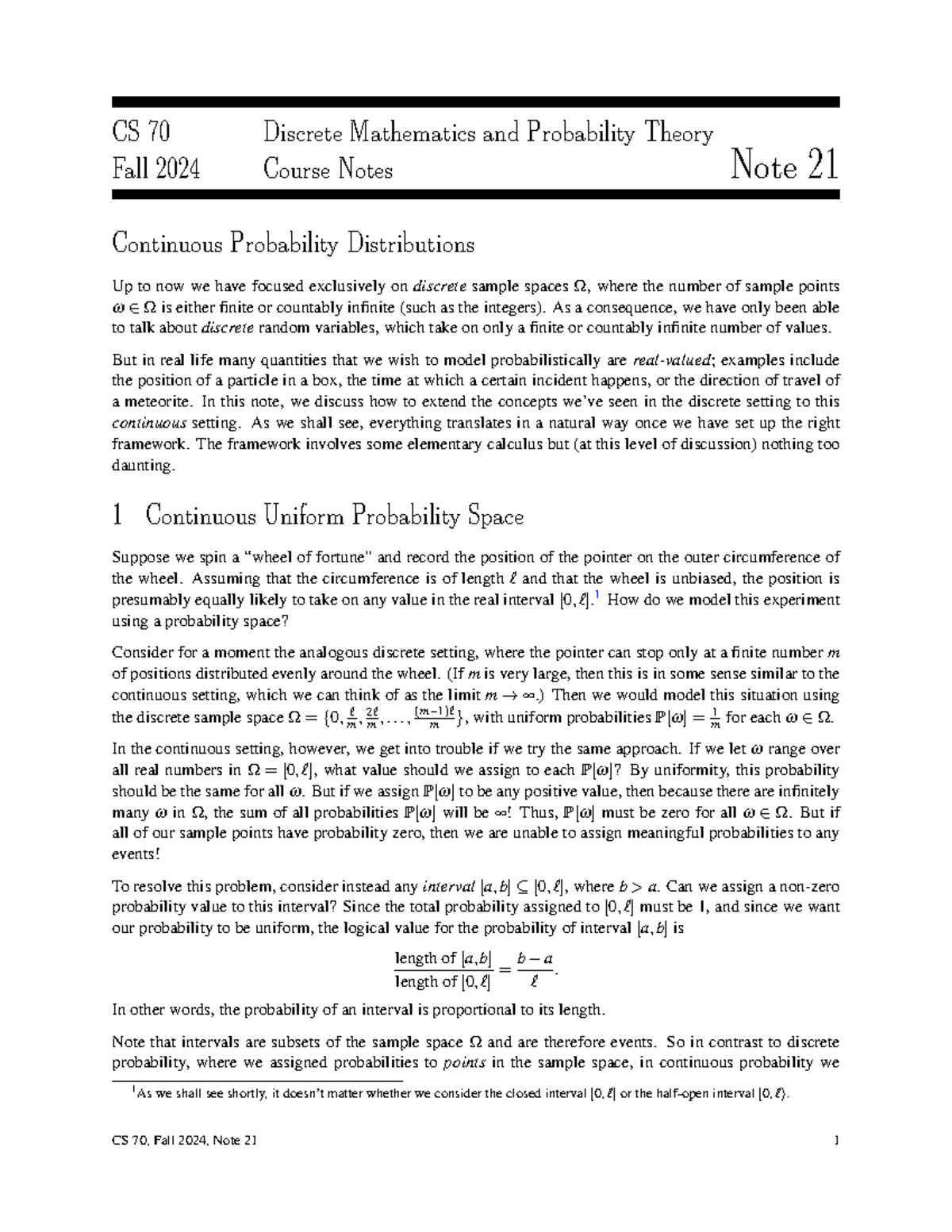 Study Guide for CS 70 Discrete Math & Probability Theory - Final Exam ...