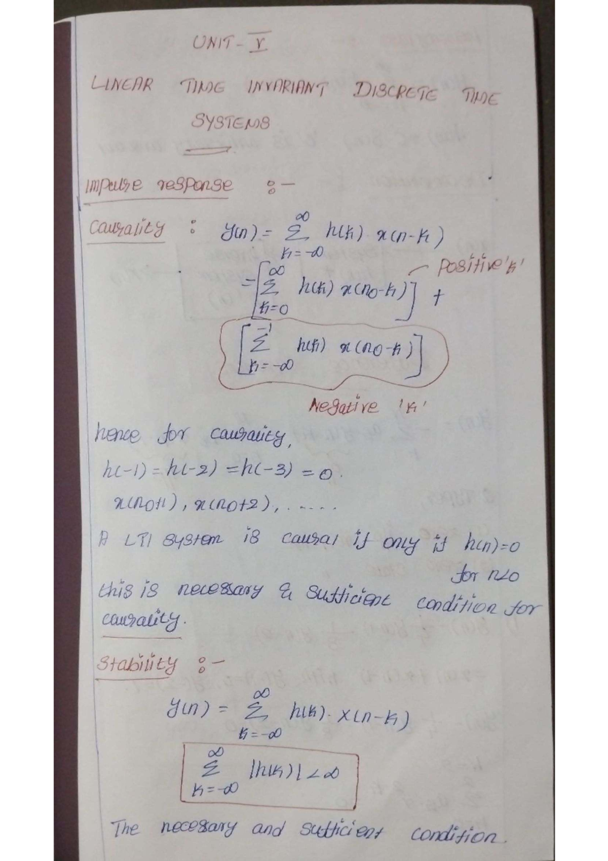 Unit 5: Linear Time Invariant Discrete Time Systems Analysis - Studocu