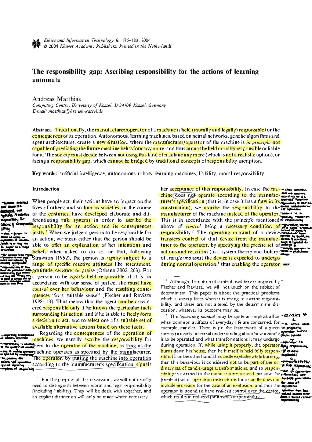 Autonomy and Responsibility: Ethical Challenges in Self-Driving Cars ...