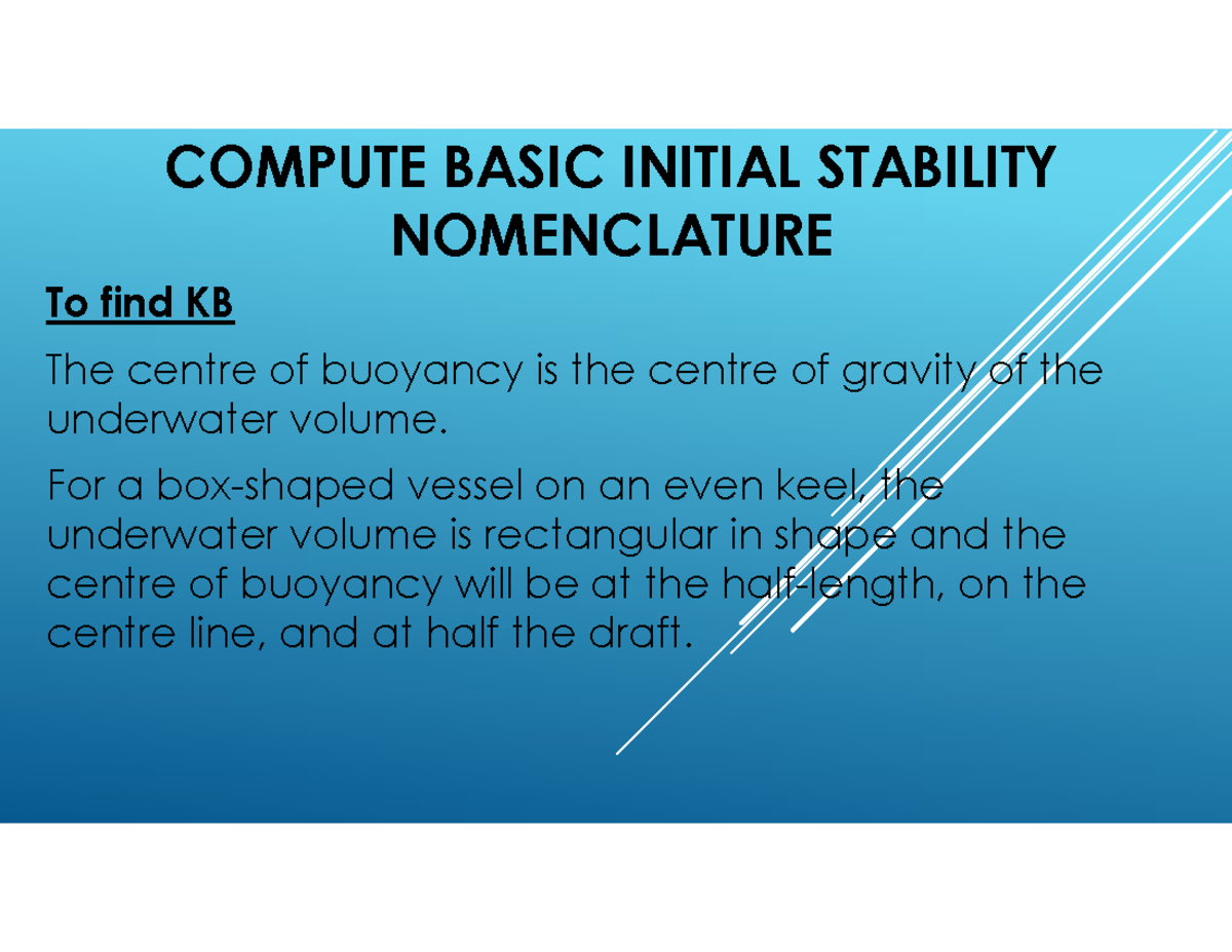 Seam2 Preliminary Notes on Trim, Stability Diagrams & Calculations ...