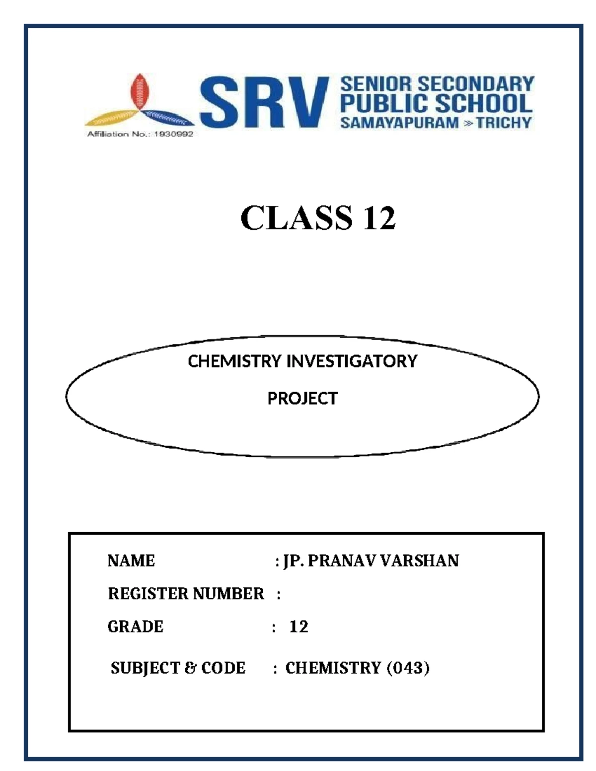 Investigatory Project on Reproductive Health - Class 12 Biology - Studocu