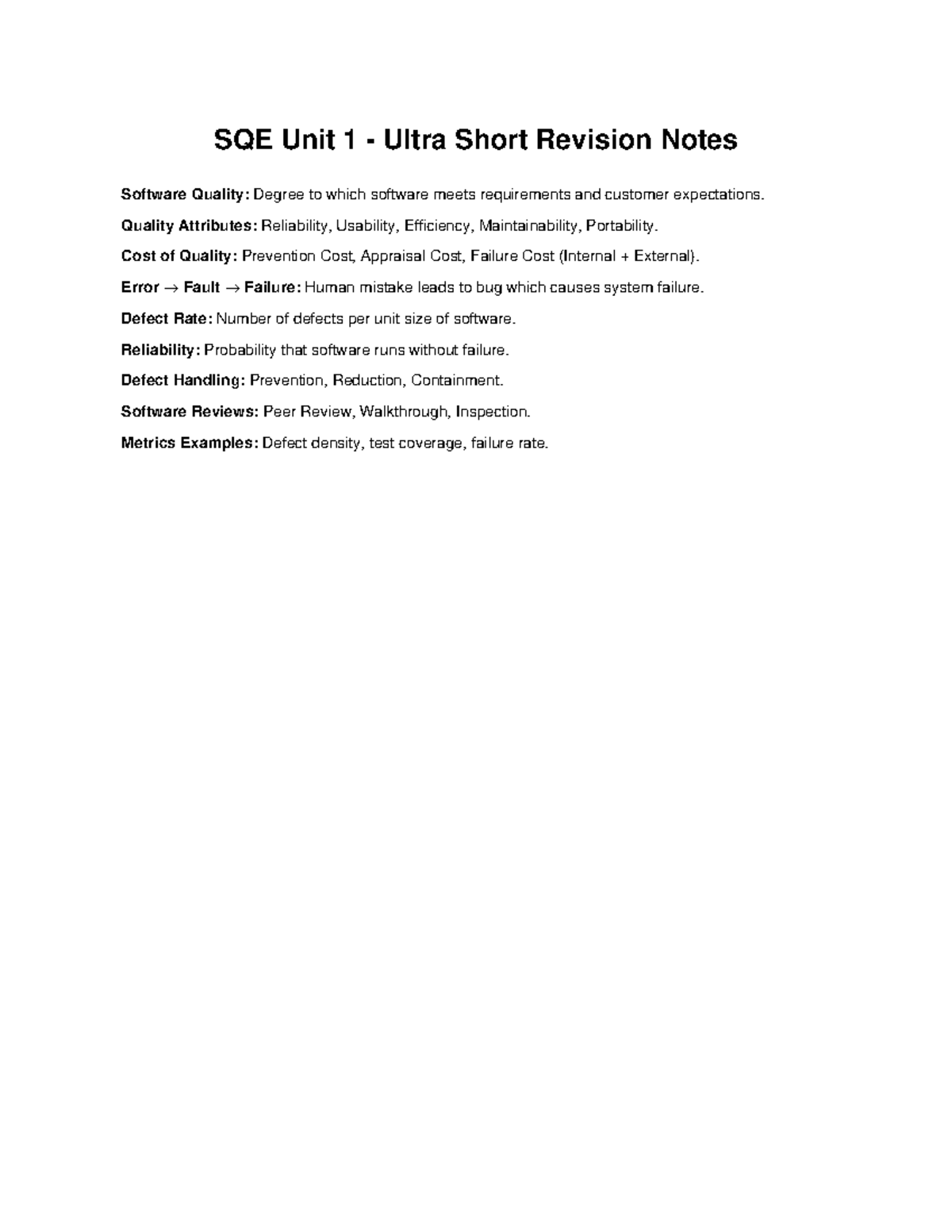 SQE Unit1 Ultra Revision - SQE Unit 1 - Ultra Short Revision Notes ...