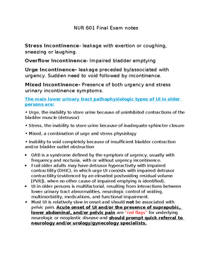 NR509 Week 8 Reflection - Week 8 Reflection Amber Fox Chamberlain University College of Nursing ...