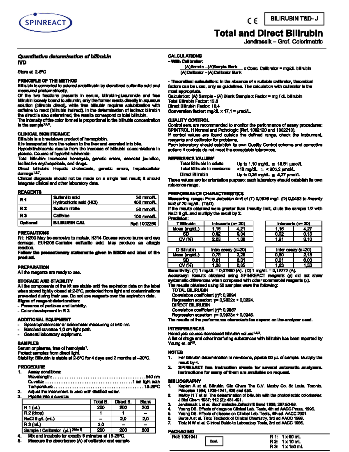 Lab (6) Liver Function Tests II: Total & Direct Bilirubin Analysis ...