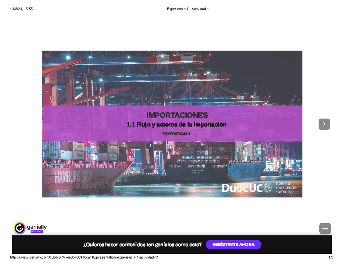 Material de estudio Importacion - ¿Quieres hacer contenidos tan ...