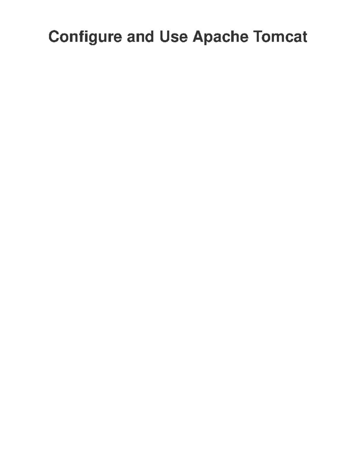 Configure-use-tomcat - Configure and Use Apache Tomcat XAMPP for ...