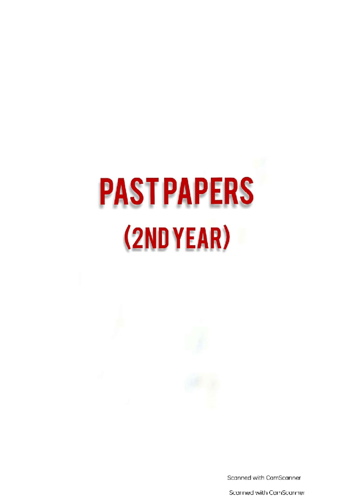 PAST PAPERS: 2ND YEAR MBBS BIOCHEMISTRY End of Block Exams (2017-2019 ...