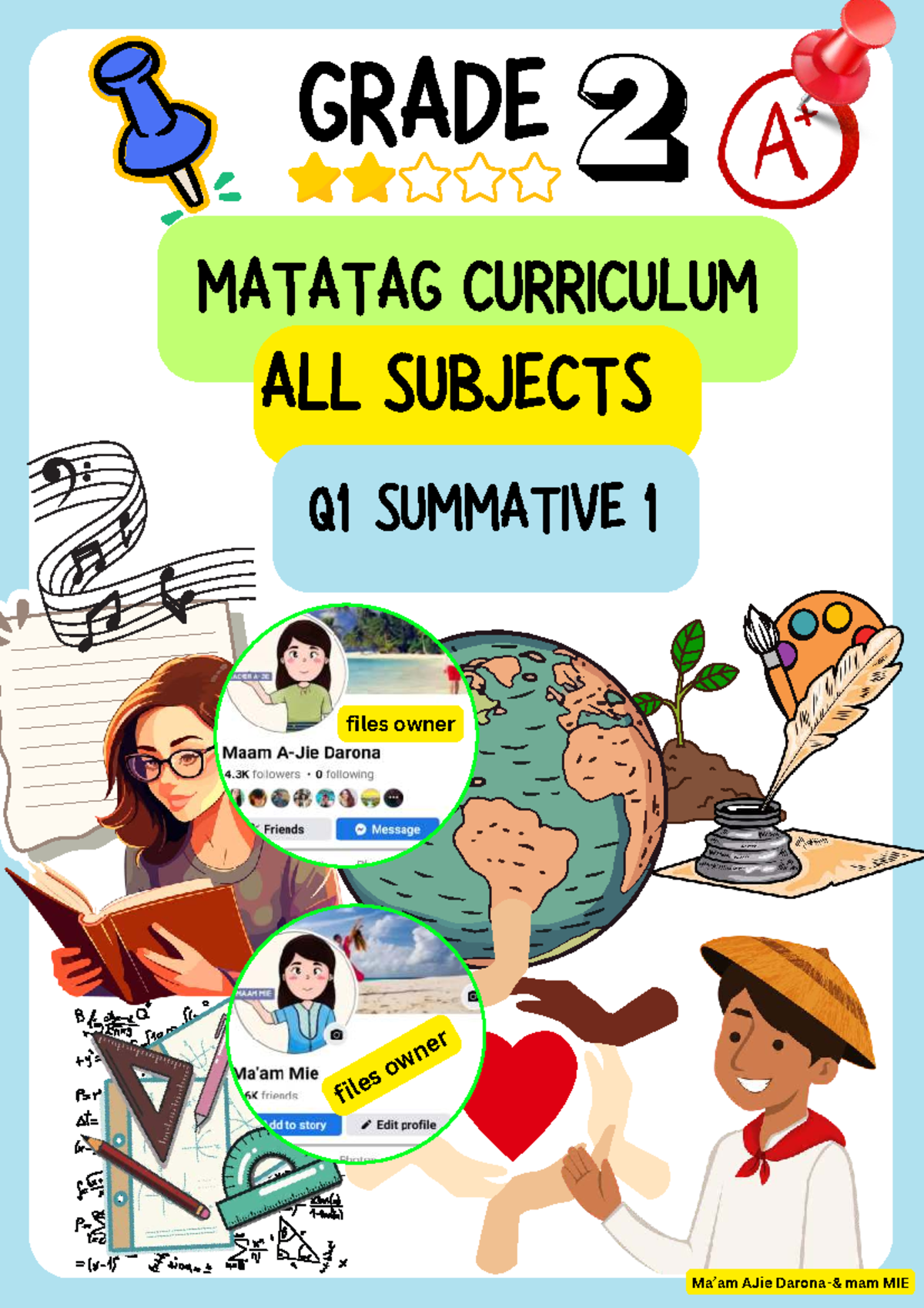 Q1 Grade 2 Matatag Curriculum Summative 1 Assessment - Studocu