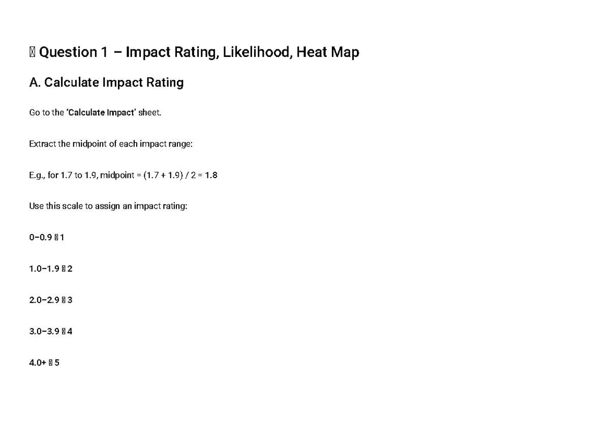 ERM C4: Impact Rating & Risk Mitigation Strategies Guide - Studocu