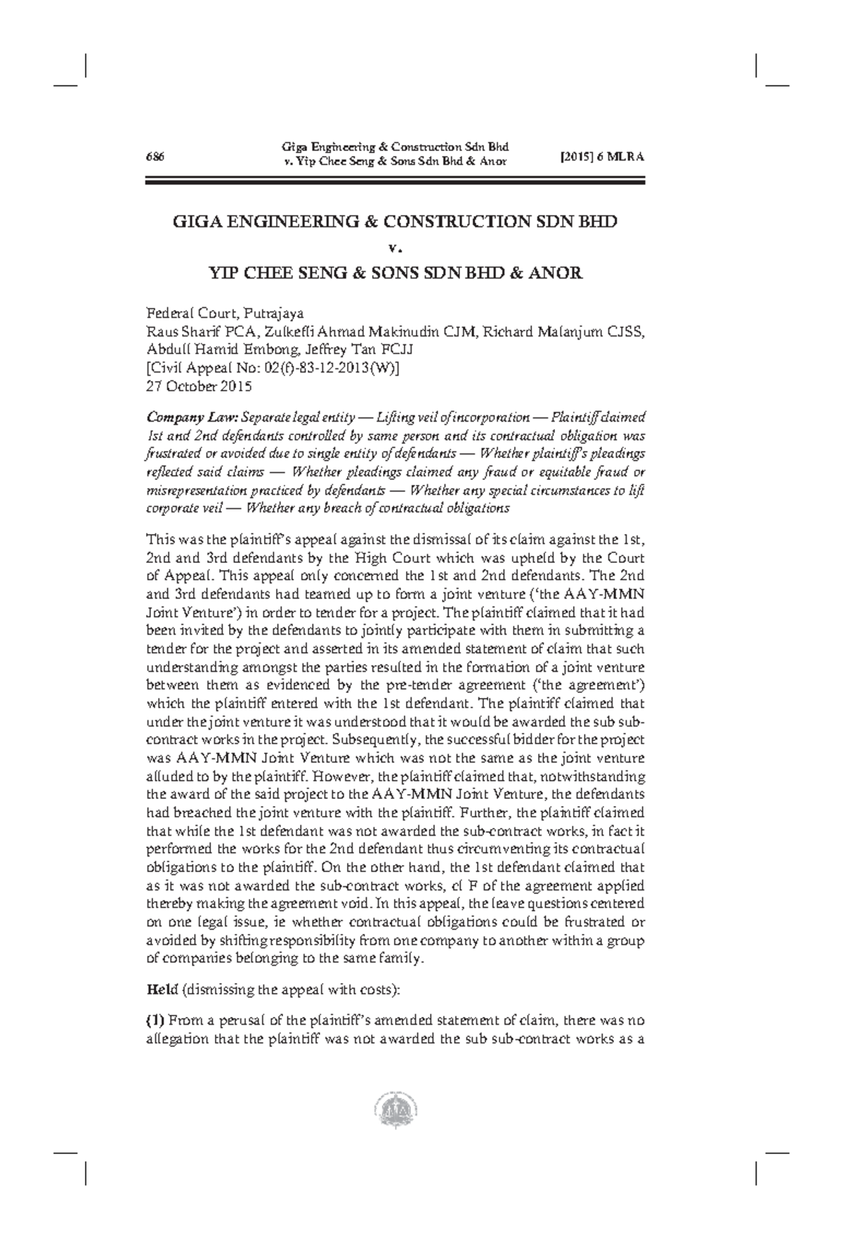 **GIGA ENGINEERING: Legal Boundaries in Corporate Pleadings - CA No: 02 ...