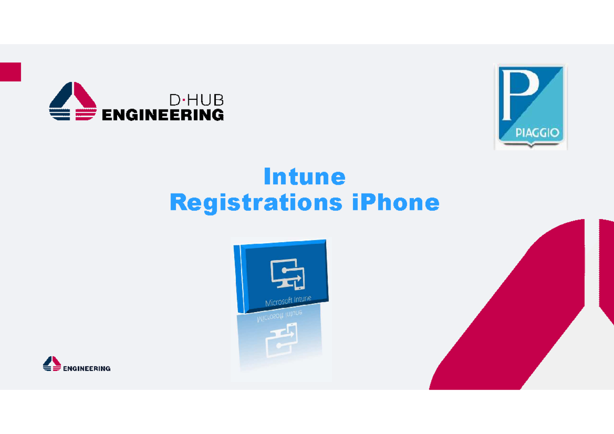 Intune installation - i Phone - Intune Registrations iPhone ...