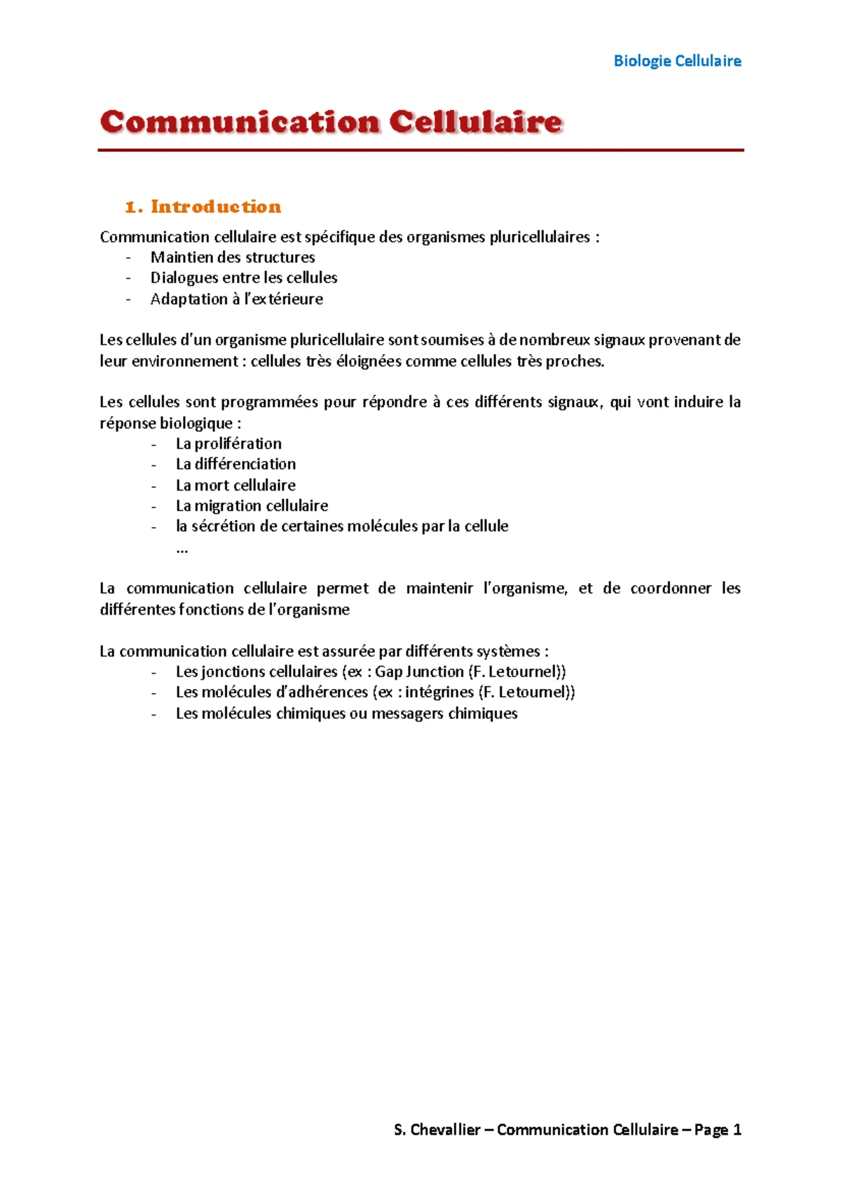 Les sélectines et les intégrines - Les sélectines Elles participent à ...