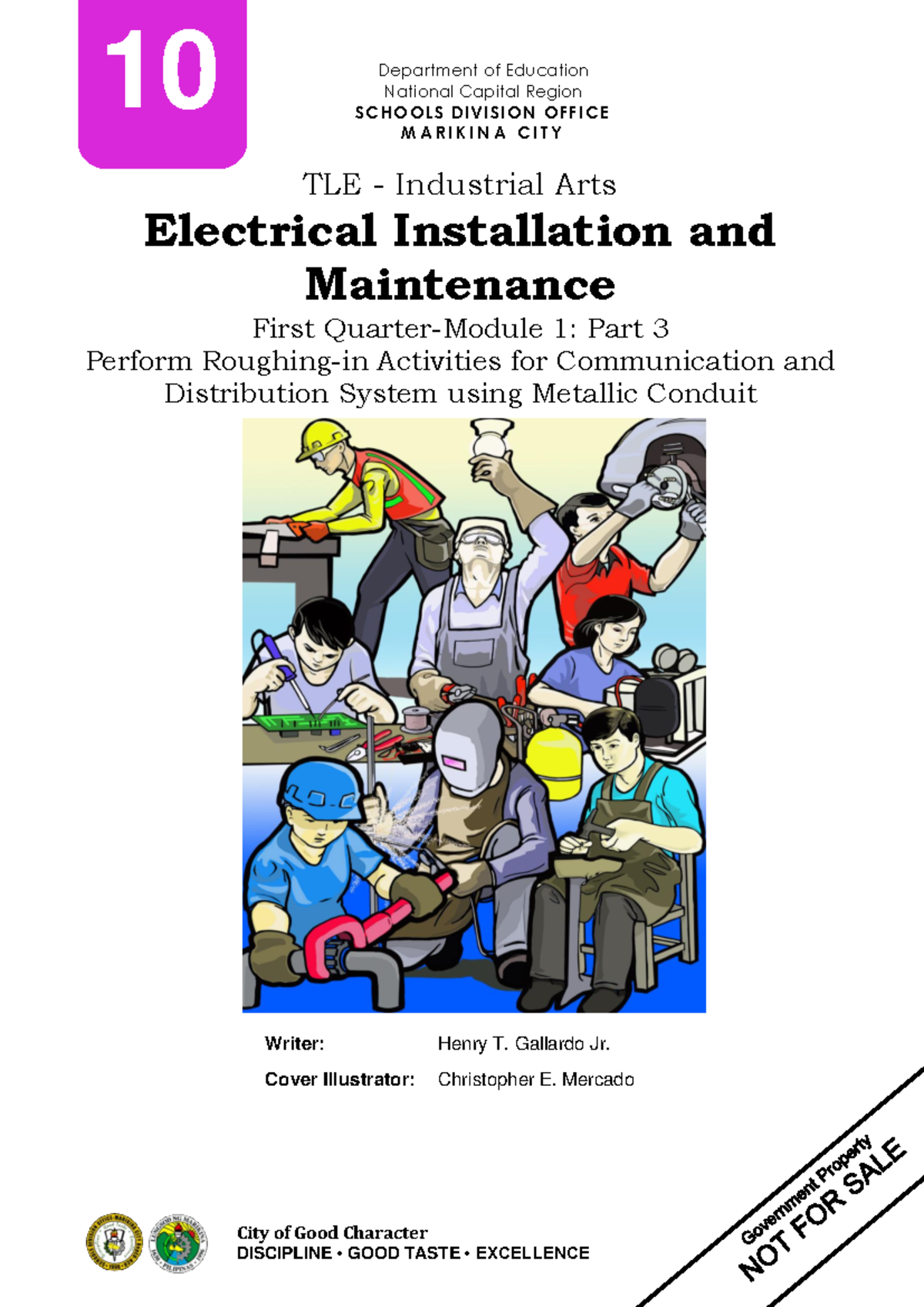 TLE EIM-NC-II Grade-10 QTR1 Module-3 - ####### City of Good Character 0 ####### Writer: Henry T ...