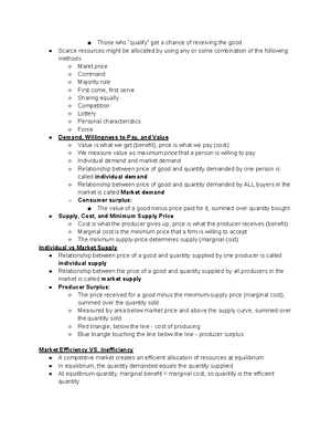 PPC - notes - First Economic Model Production Possibilities Curve ...