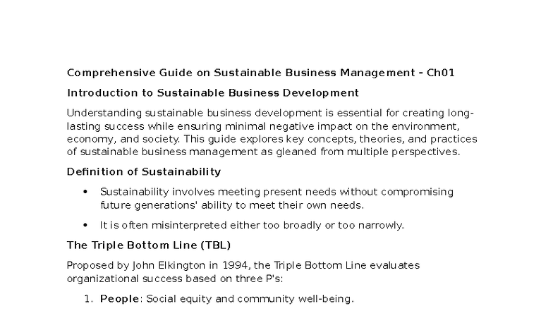 Sustainability Insights: Comprehensive Guide to Sustainable Business ...