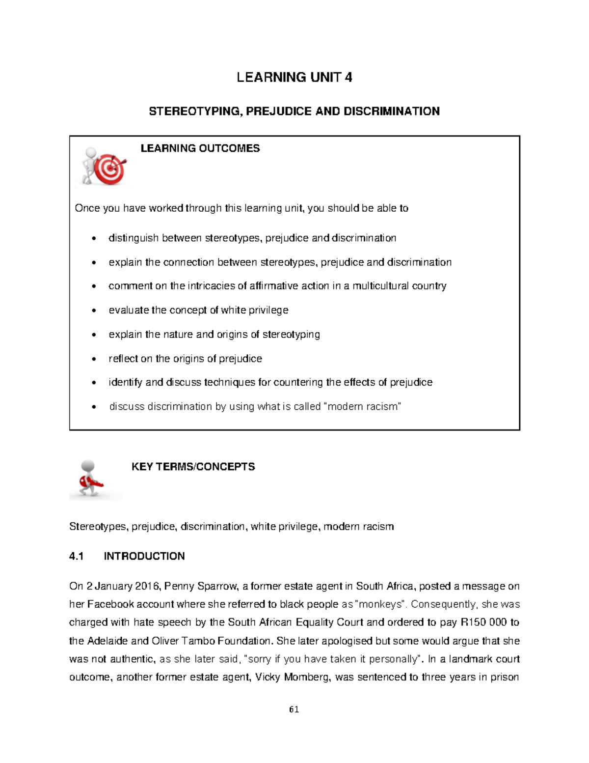 Learning Unit 4: Stereotyping, Prejudice, and Discrimination Insights ...