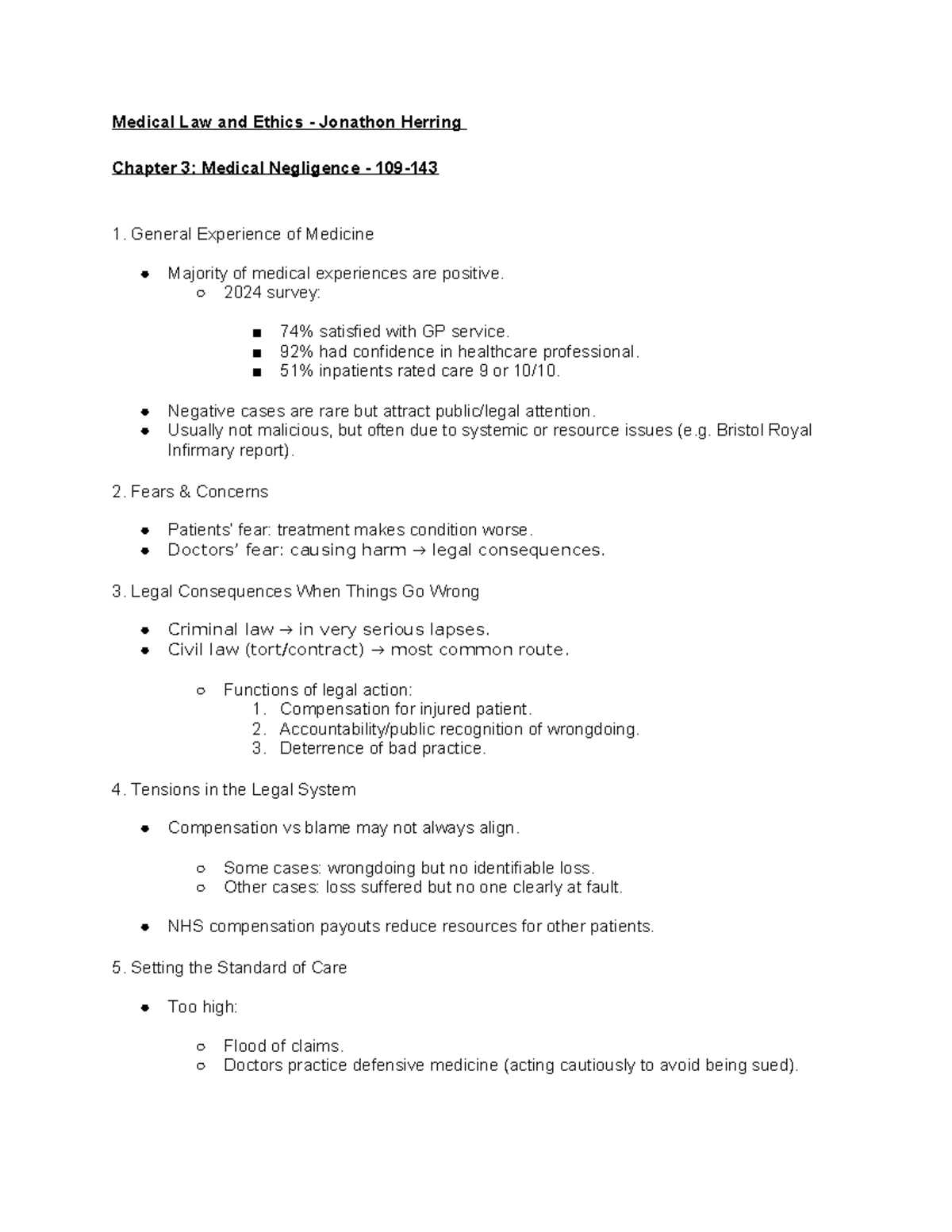 Medical Law And Ethics 2024 Jonathon Herring Chapter 3 Medical