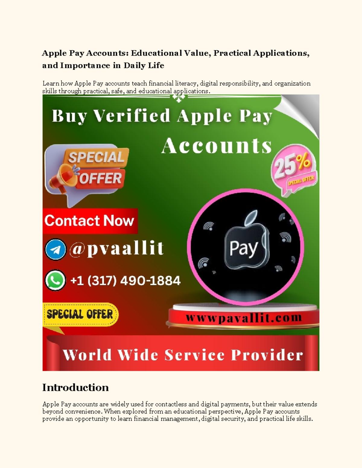 Apple Pay Accounts: Educational Insights & Practical Uses for Financial ...