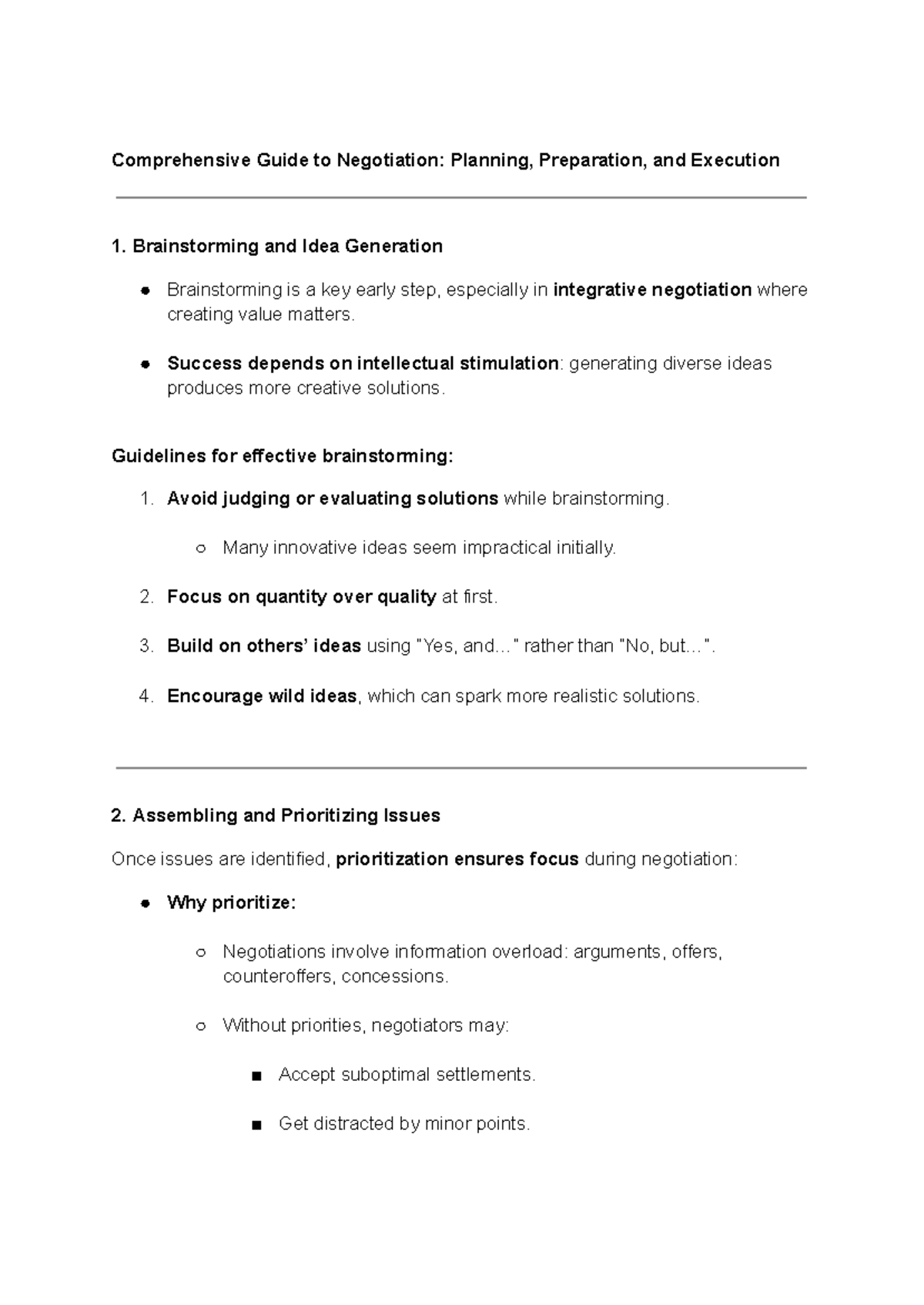 Chapter 4 - Commerce 2ng3: Comprehensive Negotiation Strategies - Studocu