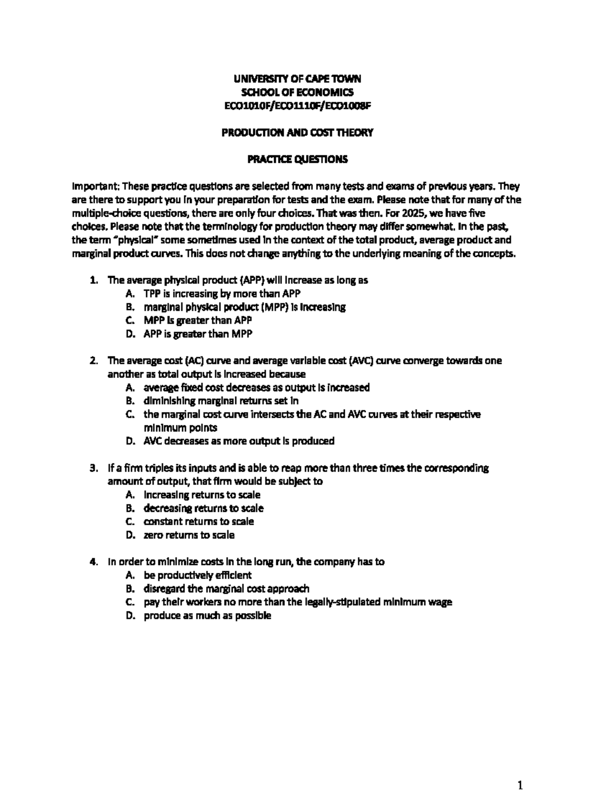 Final Exam Study Guide for Math 101 - Studocu
