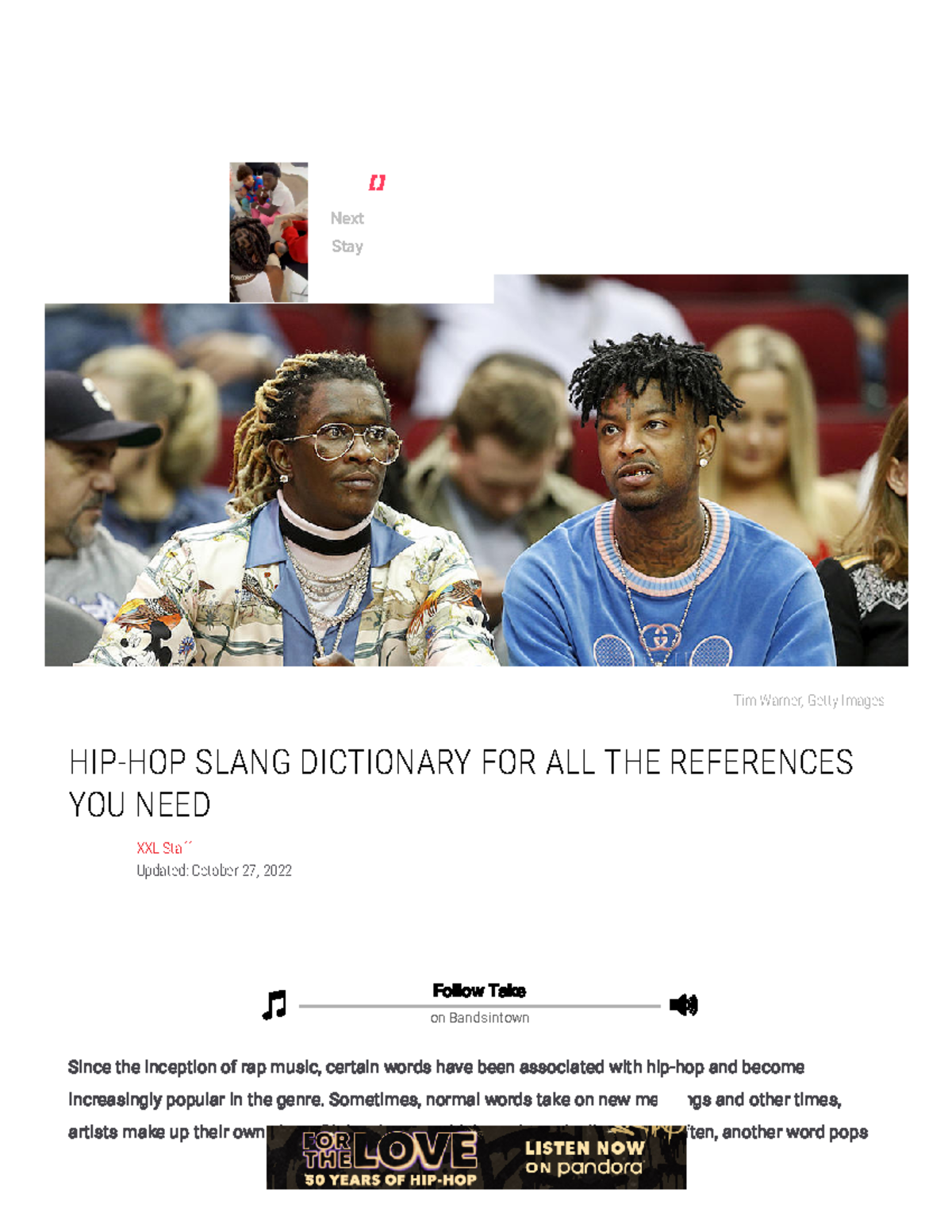 XXL's Hip-Hop Slang Dictionary: Essential Terms & Meanings - Studocu