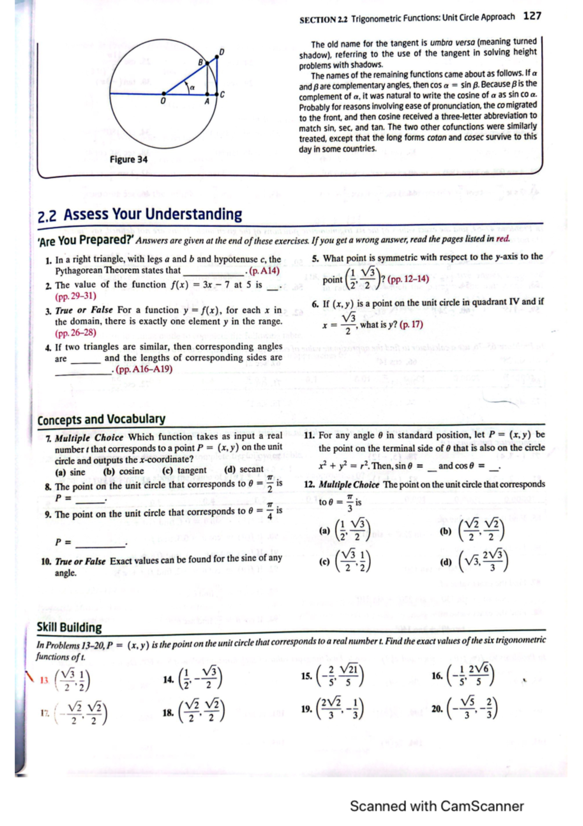 2.2 Trigonometric functions - SECTION 2 Trigonometric Functions: Unit ...