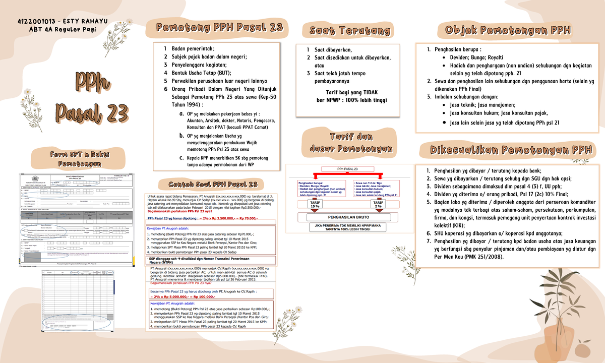 4122001 013 ABT 4A Pagi - Esty Rahayu (Chapter 8 - Article 23) - Studocu