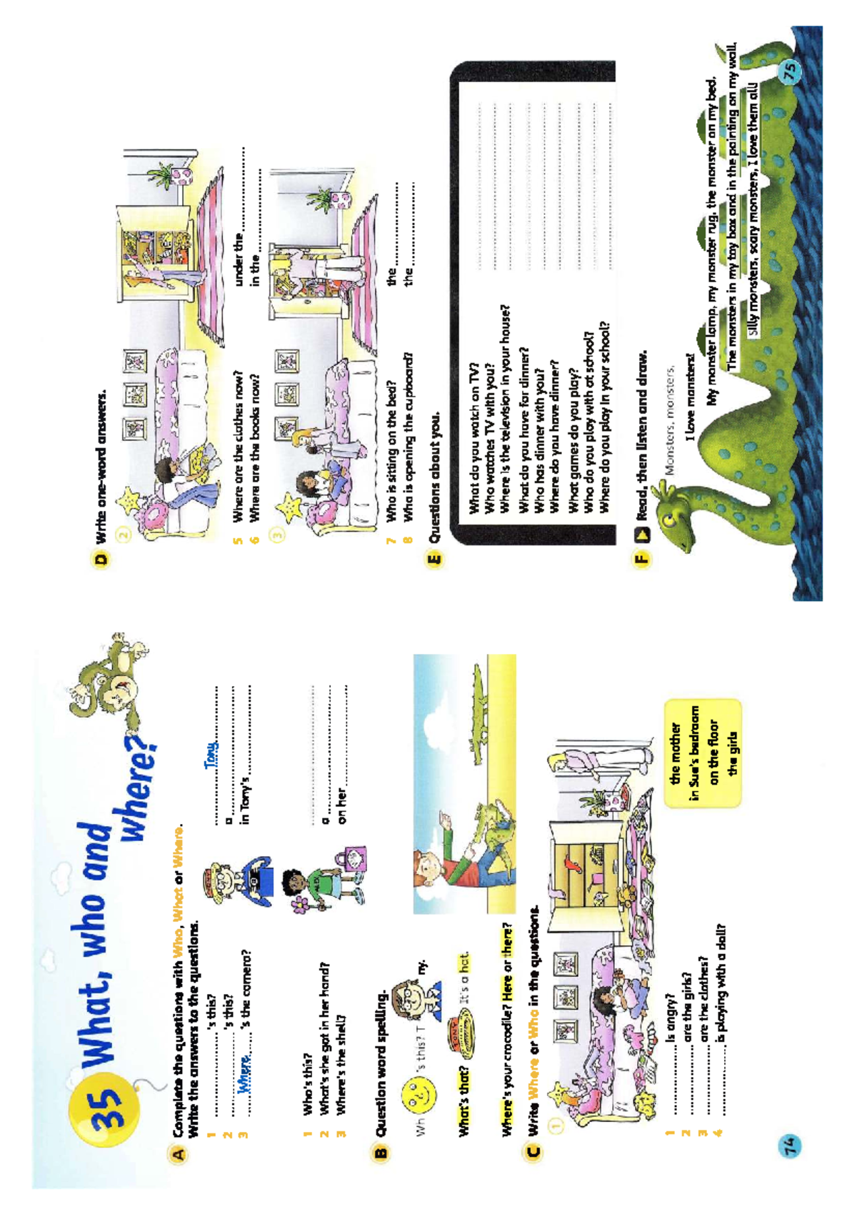 Fun with Question Words: Who, What, Where - Exercises - Studocu