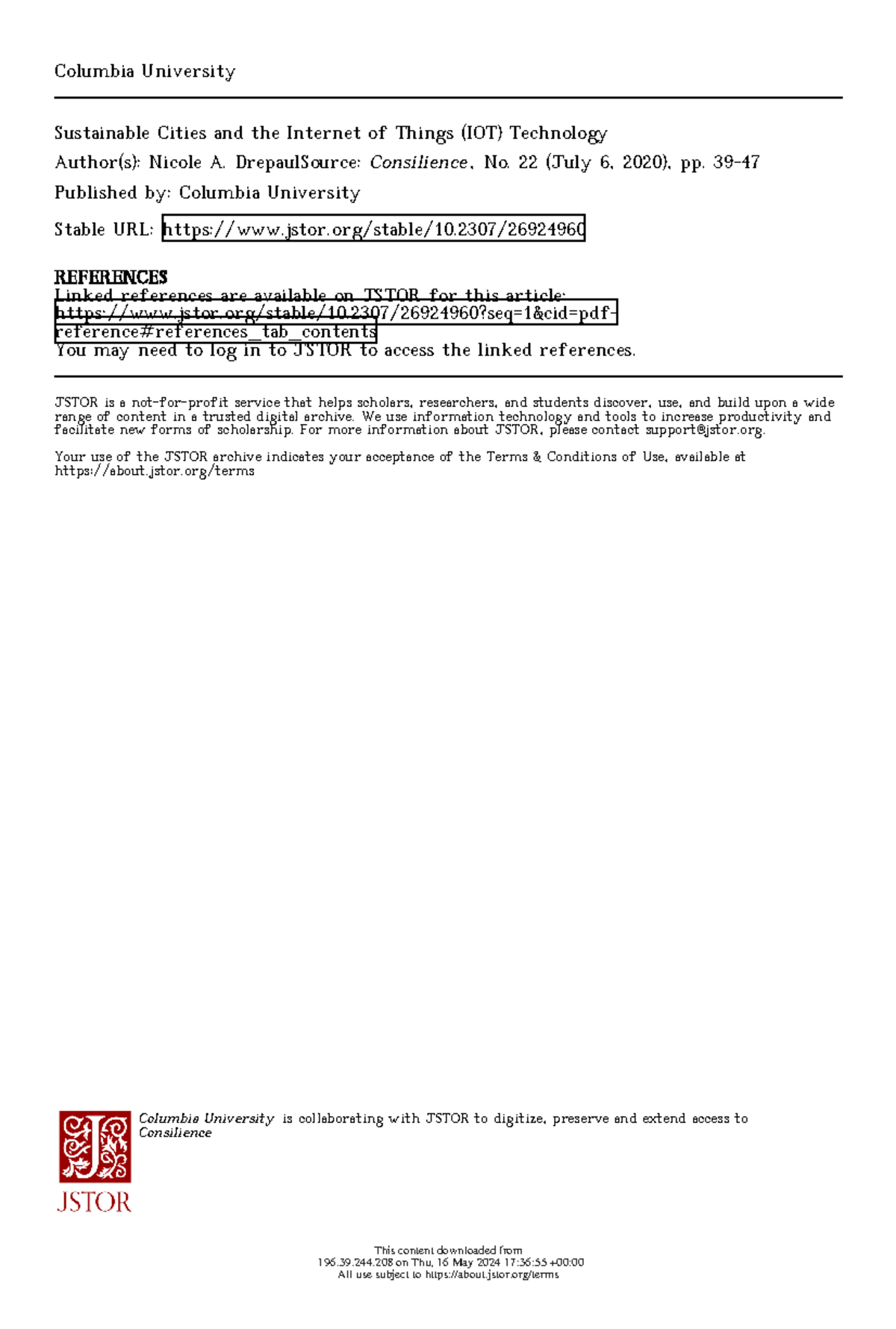 Drepaul-Sustainable Cities Internet-2020 - Columbia University ...