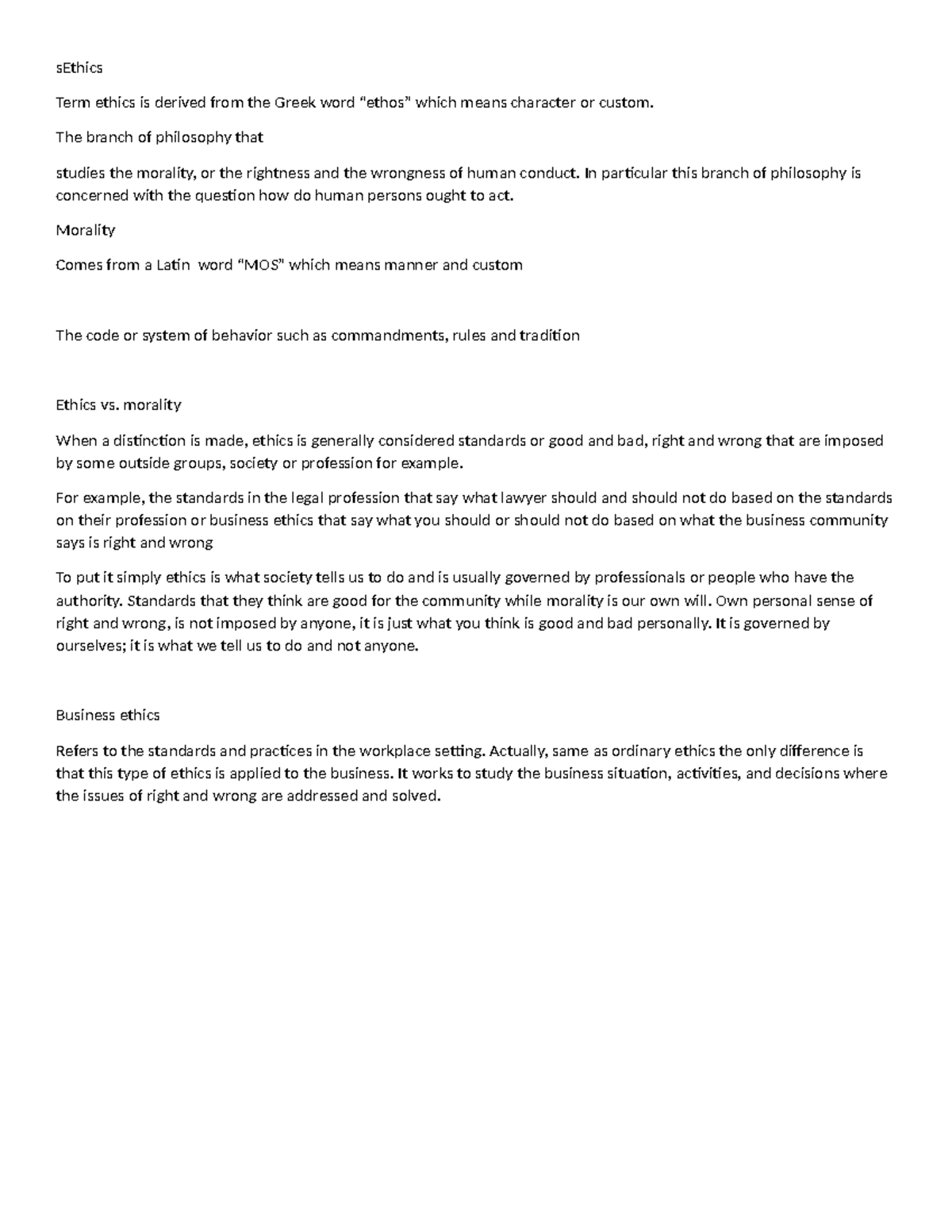 BPO 101: Broadcasting Script for Call Center on Ethics in Business ...