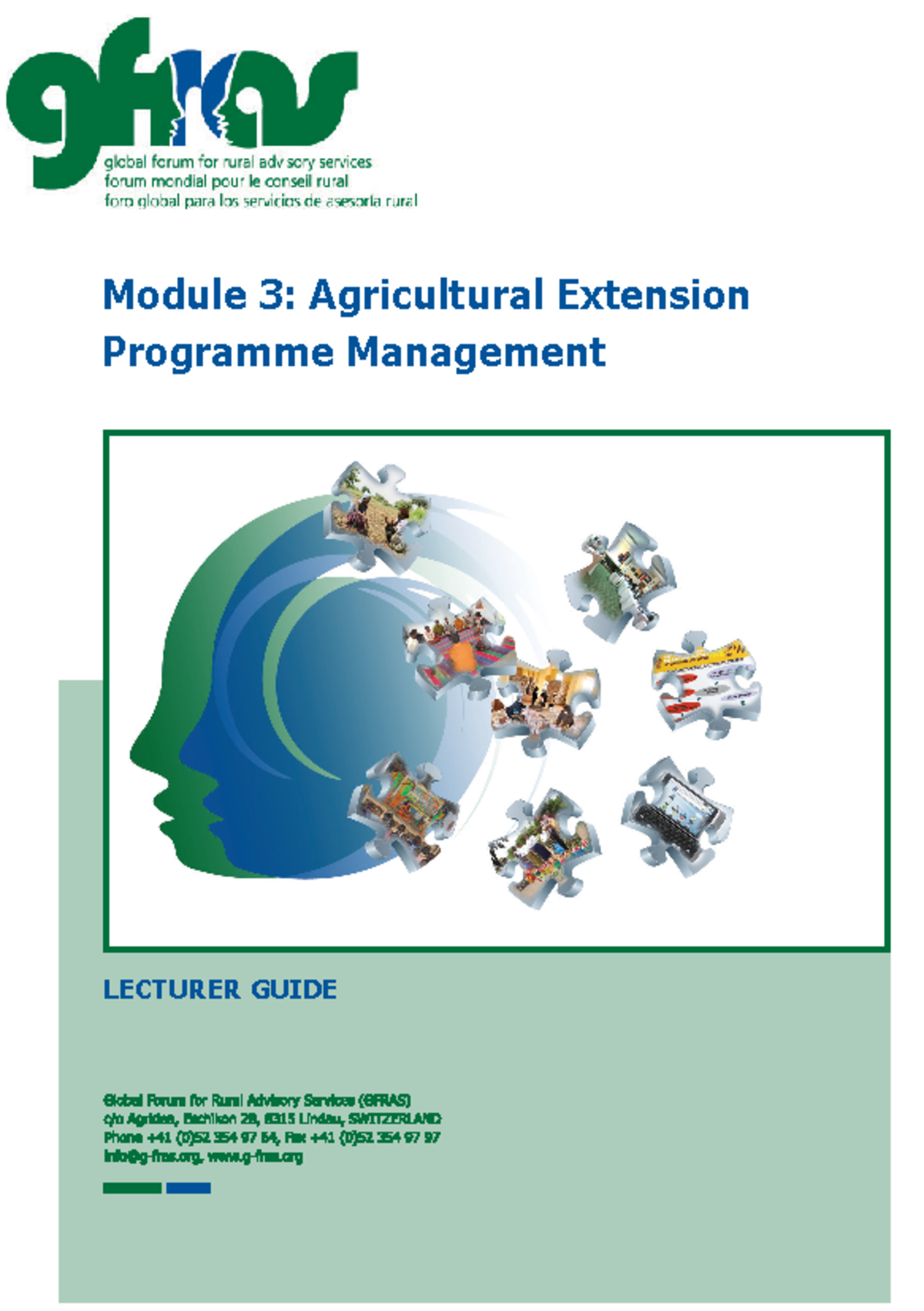 GFRAS NELK Module 3: Agricultural Extension Programme Management Guide ...